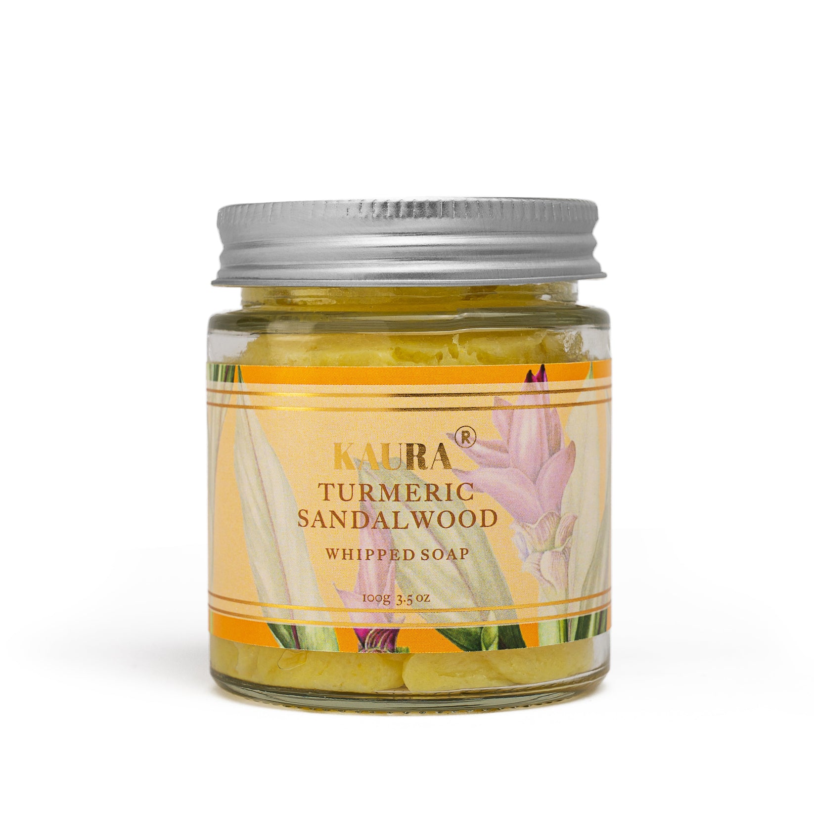 Organic Turmeric & Sandalwood Whipped Creamy Soap by Kaura India